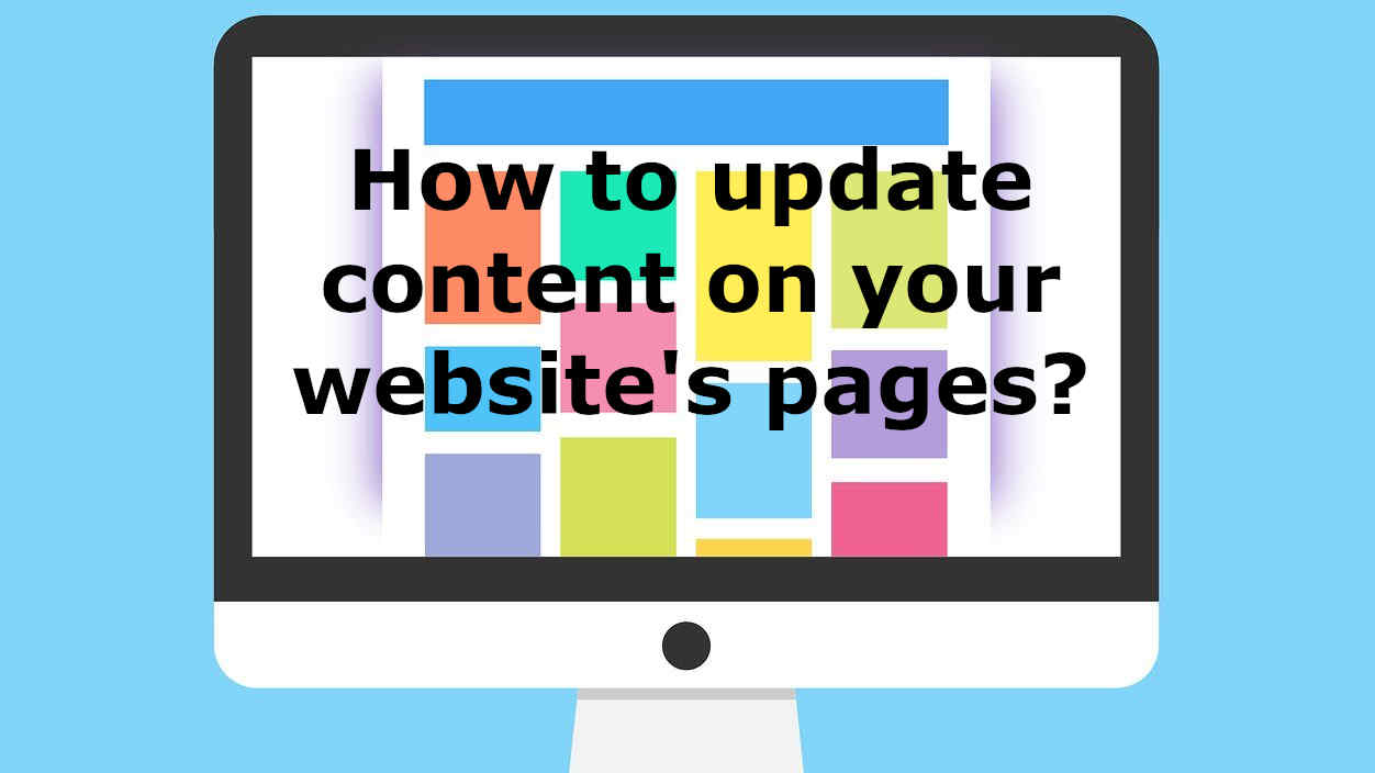 How to update content on your website's pages?-UJUDEBUG