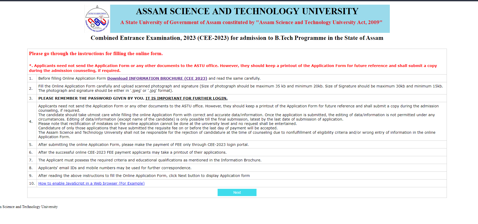 How to fill CEE 2023 Application form? - UJUDEBUG