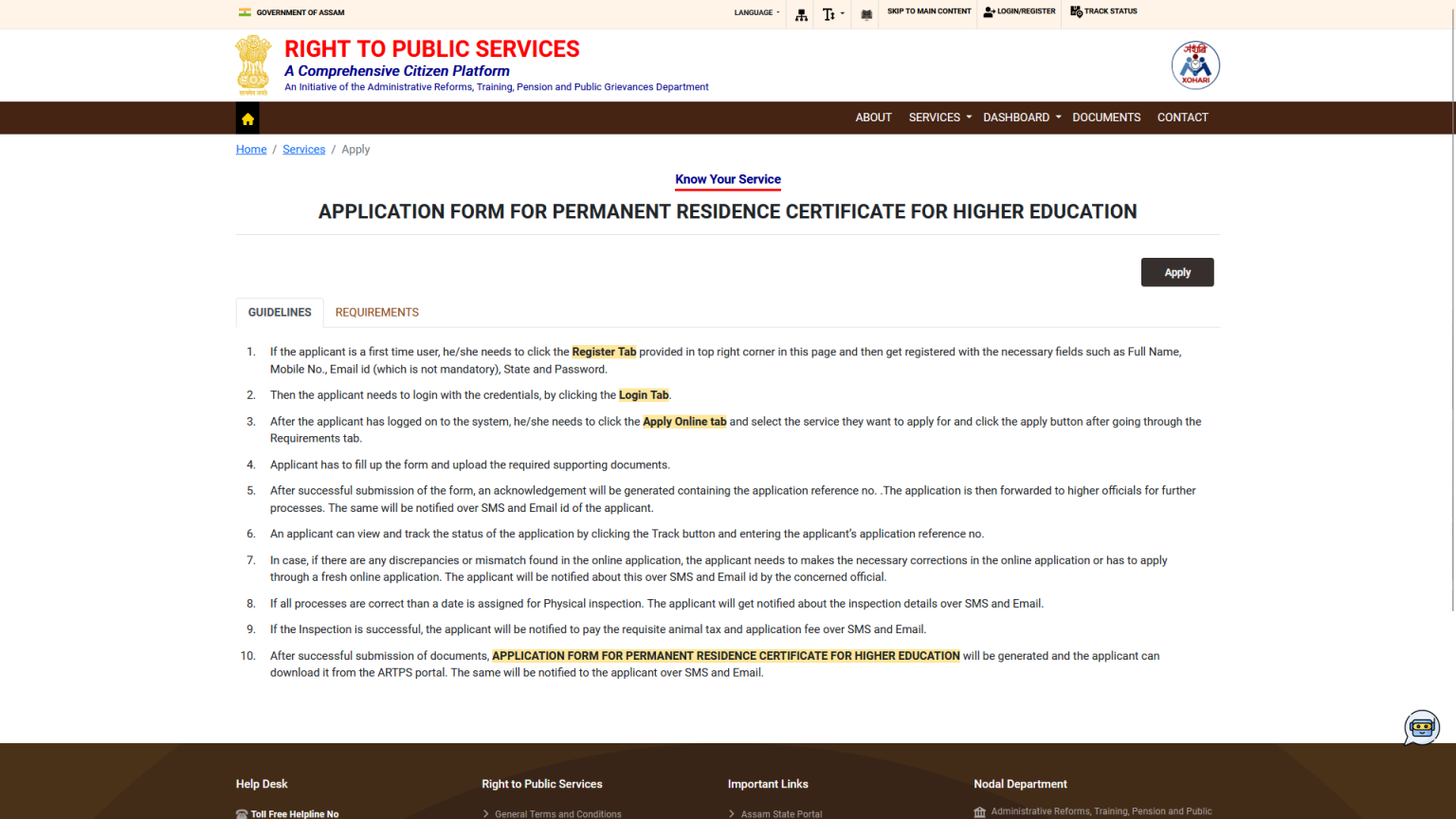 How to apply for Permanent Residence Certificate for Higher Education ...