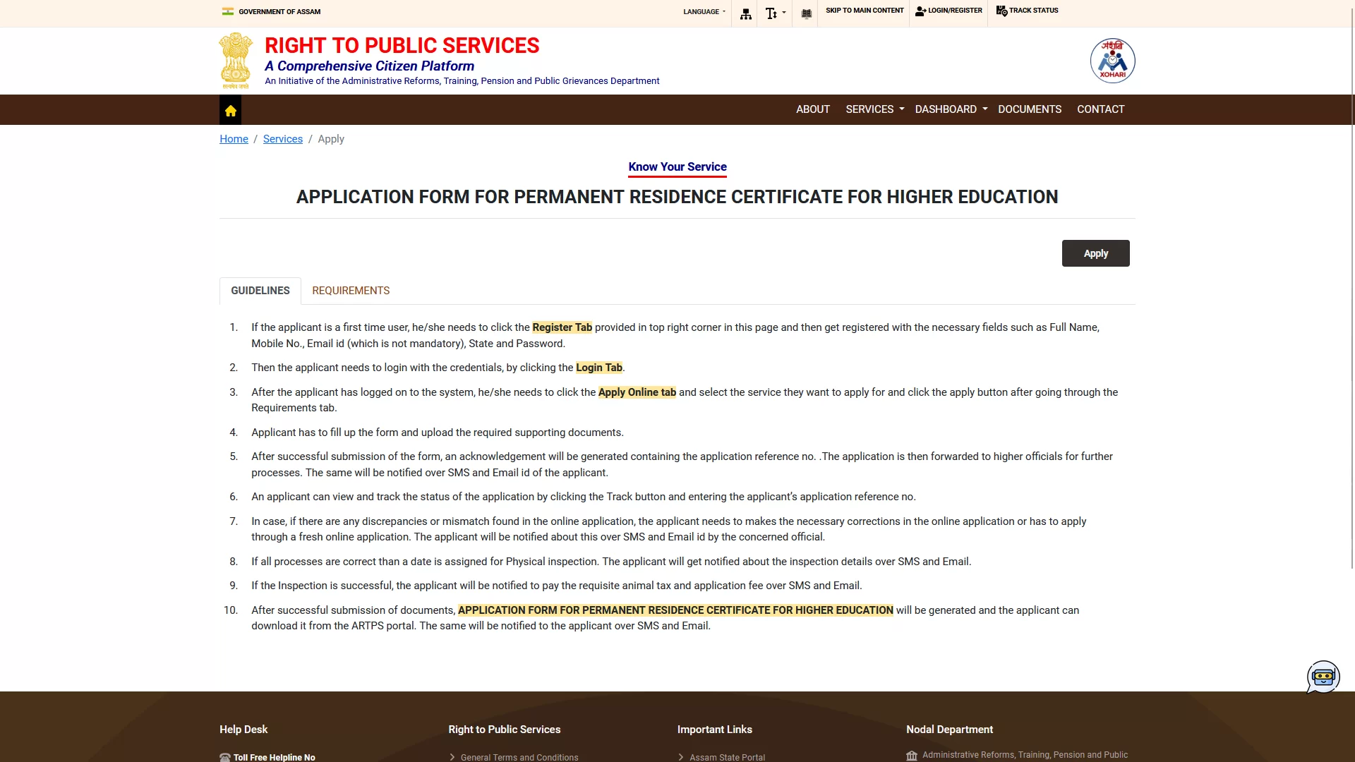 How to apply for Permanent Residence Certificate for Higher Education ...